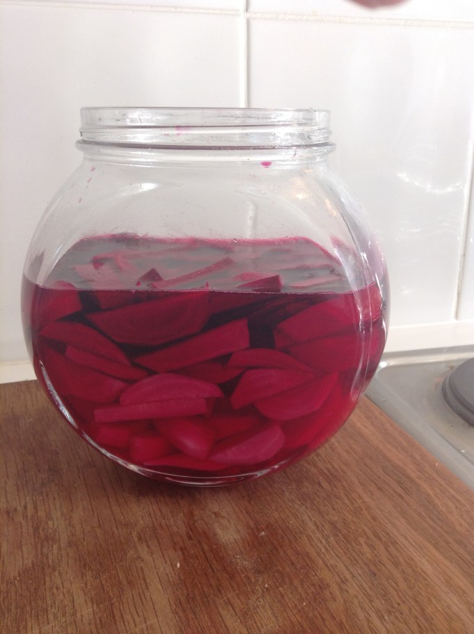 Pink pickled turnips | The Nutrition Program Blog