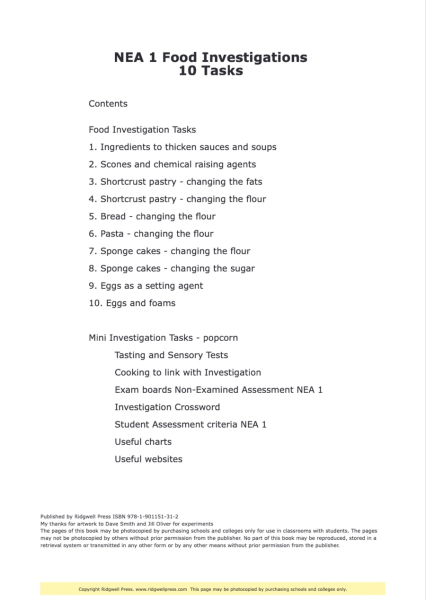 NEA1 Food Investigations | The Nutrition Program Blog